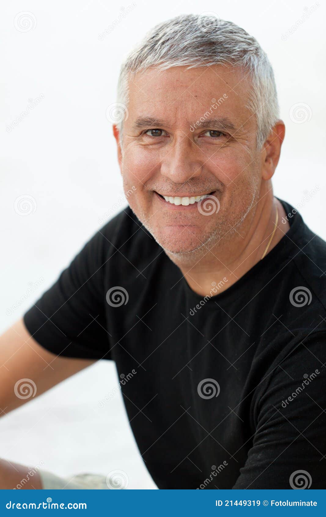 Handsome middle age man stock image. Image of model, happy - 21449319