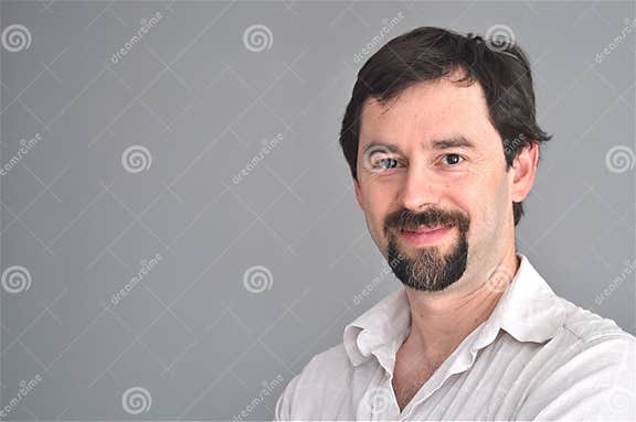 Handsome Middle-age Man Portrait Stock Photo - Image of latino ...