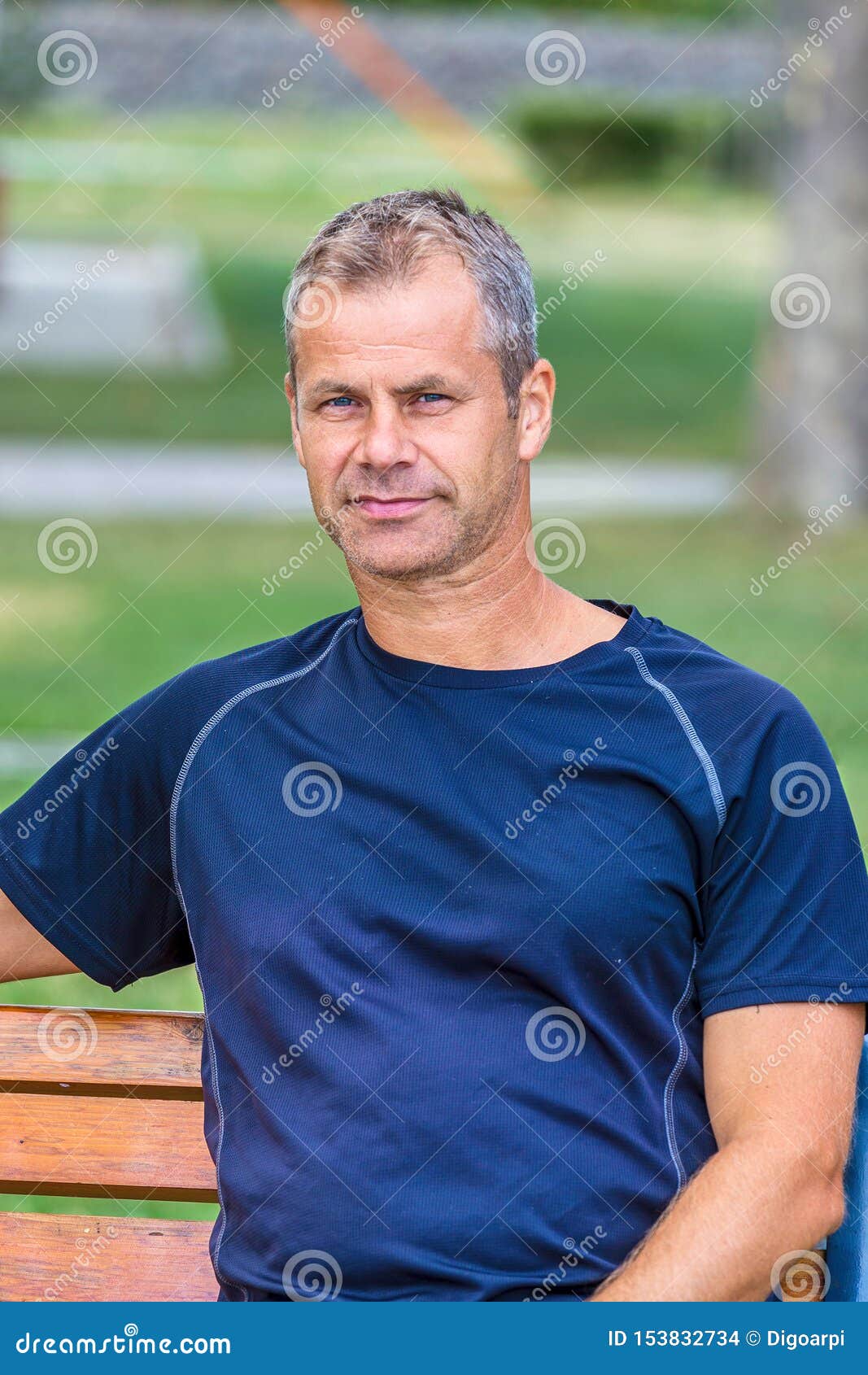 Handsome Middle Aged Man Front of the Camera Stock Photo - Image of ...