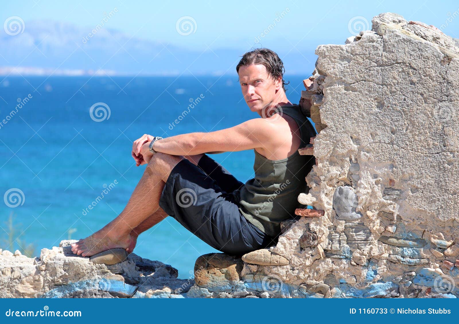 Handsome Middle Aged Male Model Posing Royalty-Free Stock Photo ...