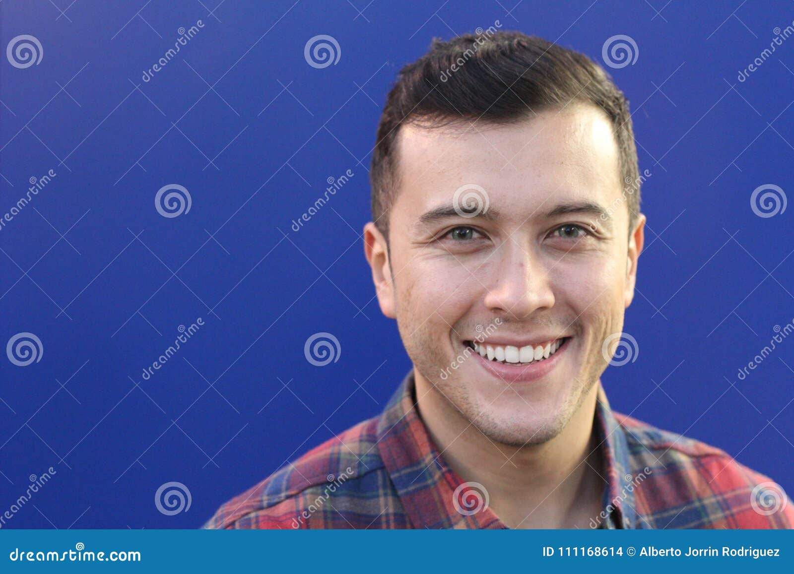 Handsome Mixed Race Male Smiling with Copyspace Stock Photo - Image of ...