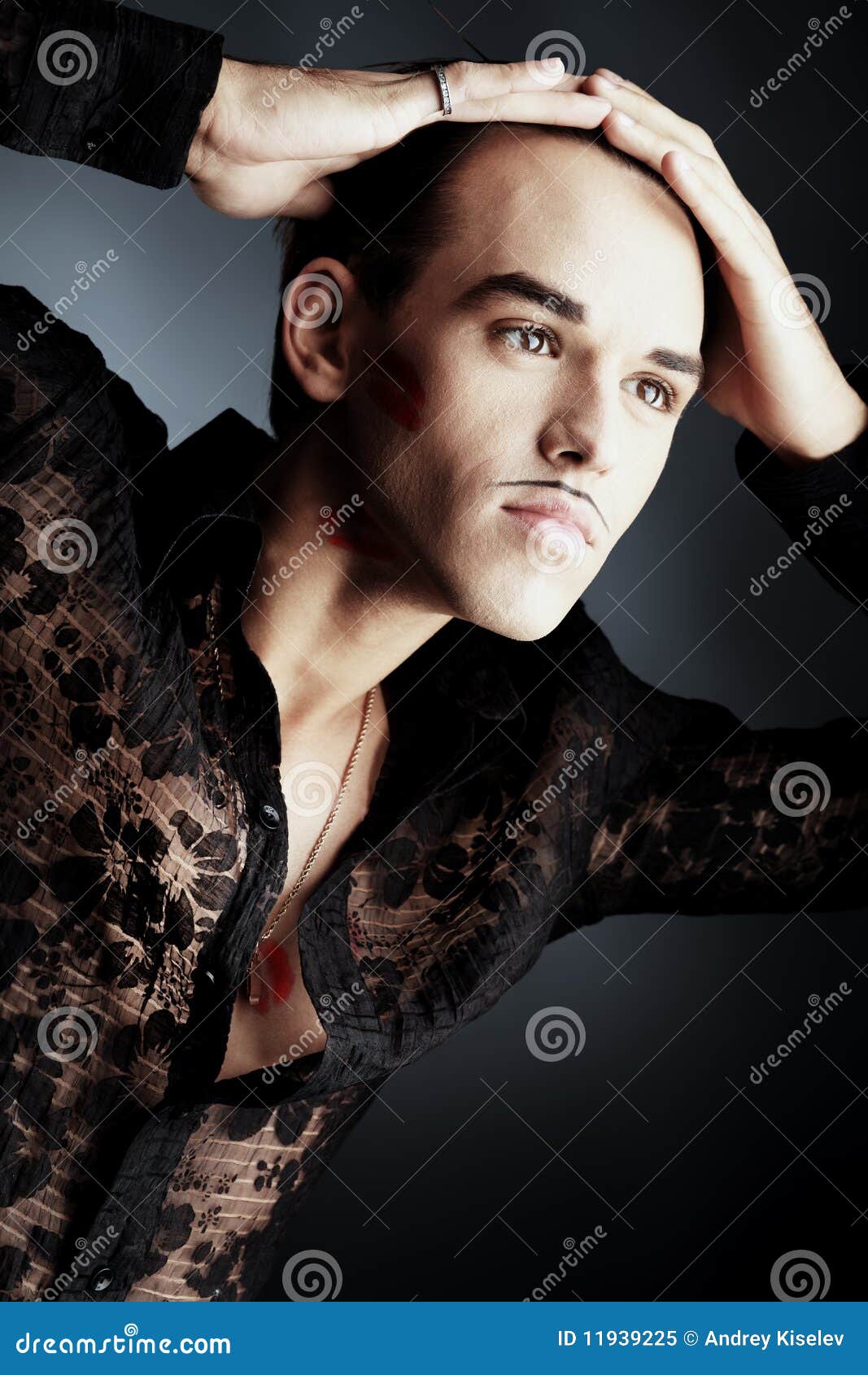 Handsome model stock image. Image of charming, adult - 11939225