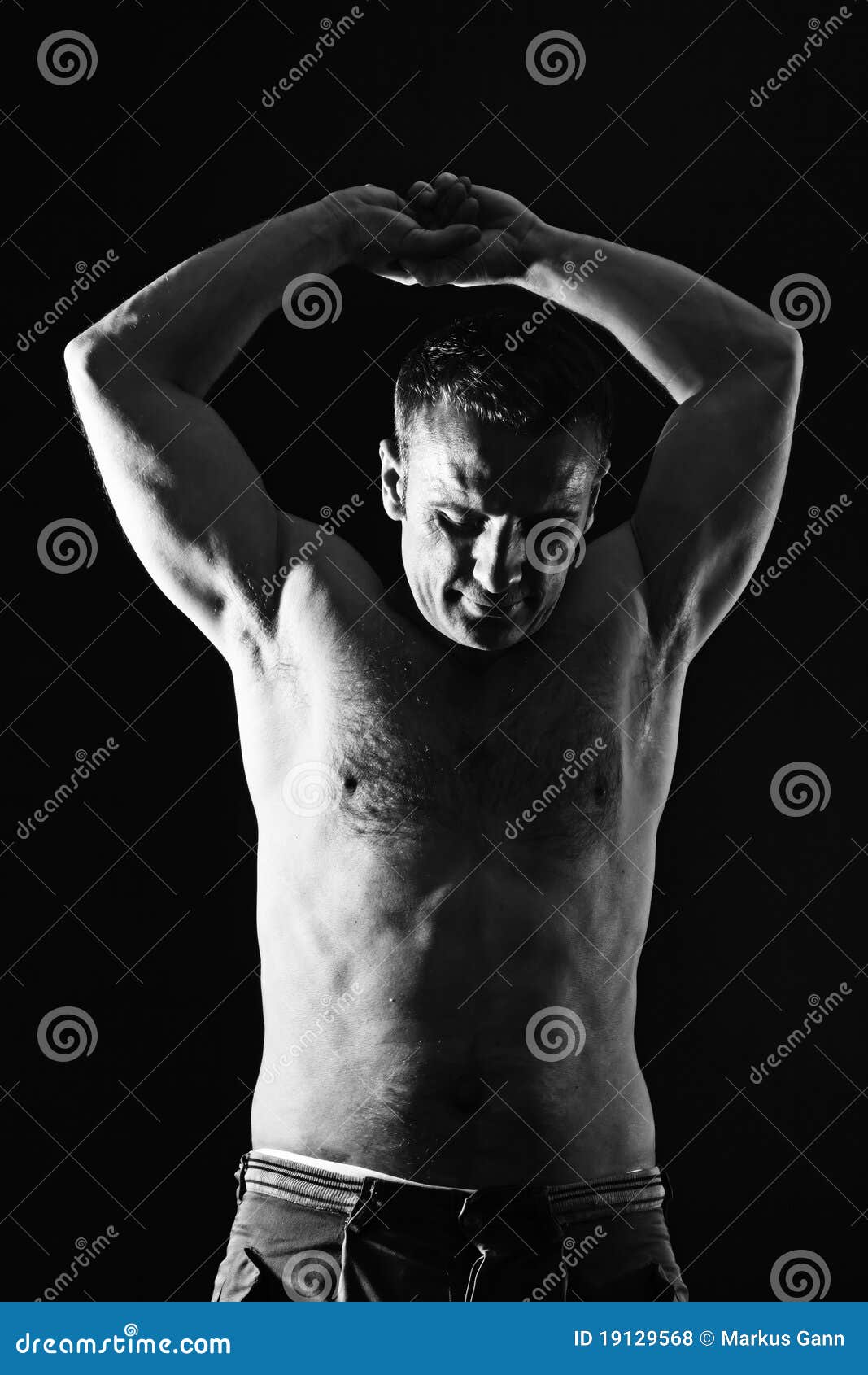 Handsome muscle man stock photo. Image of lifestyle, iron - 19129568