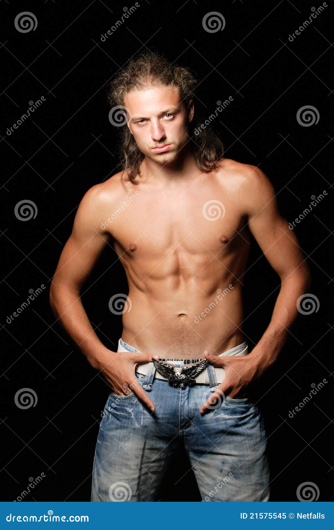 Handsome muscle man stock image. Image of muscle, macho - 21575545