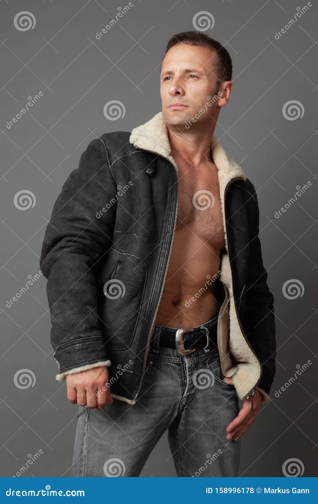 Handsome muscle man pose stock photo. Image of caucasian - 158996178
