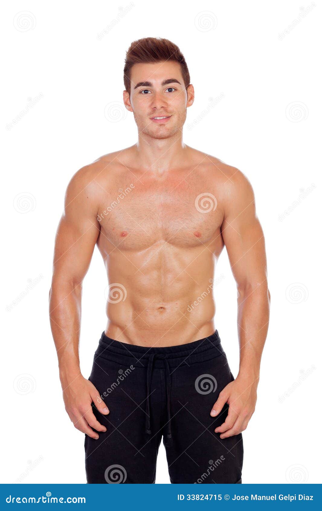 Handsome muscled men stock image. Image of power, sportsmen - 33824715
