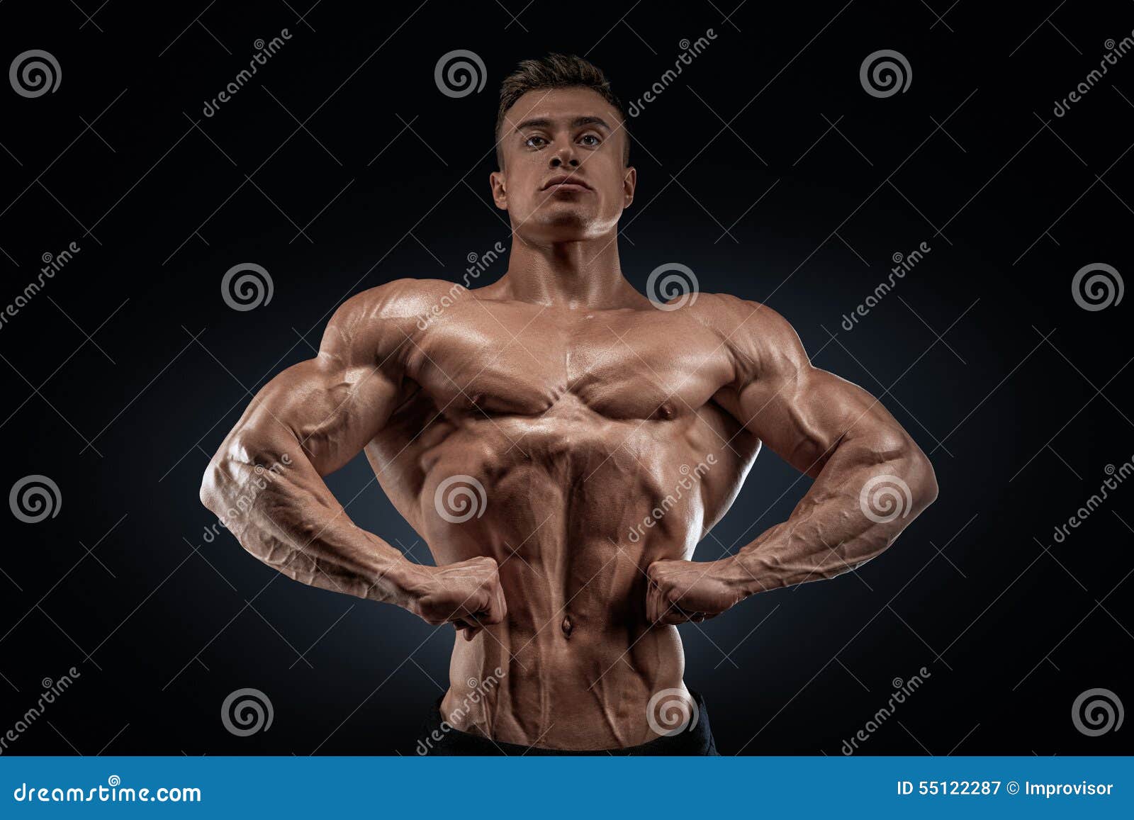 Bodybuilder Calf Pain Stock Image | CartoonDealer.com #60800221