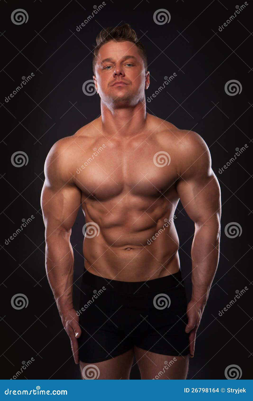 Handsome muscular man stock photo. Image of healthy, physique - 26798164