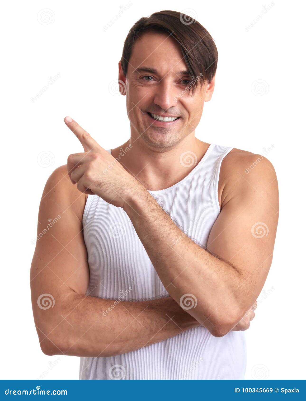 Handsome Muscular Man Pointing Finger Stock Image - Image of ... Handsome Muscular Man Pointing Finger Stock Image - Image of ...