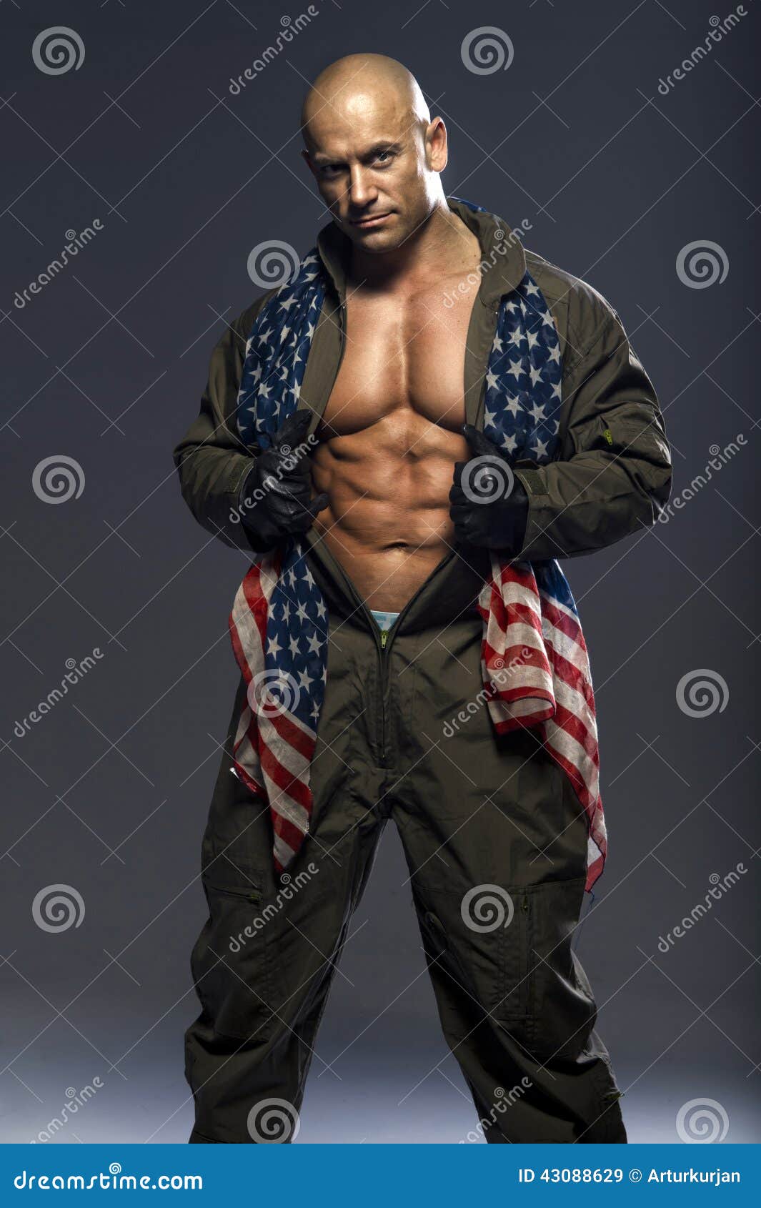 Handsome muscular man stock image. Image of fitness, hunk - 43088629