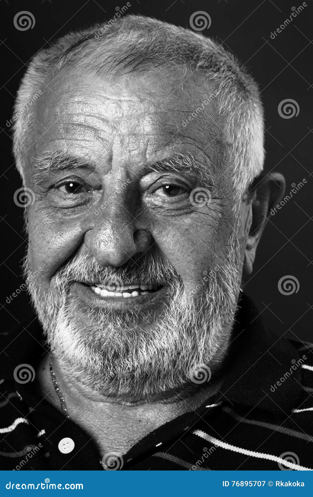 Handsome old man smiling 2 stock image. Image of male - 76895707