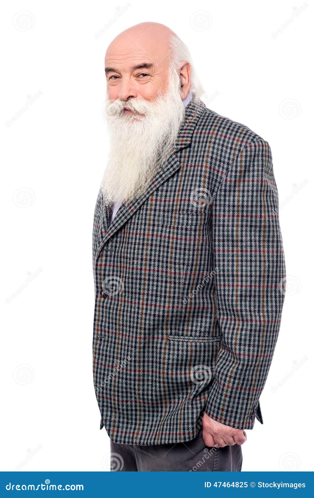 Handsome old man in suit stock image. Image of looking - 47464825