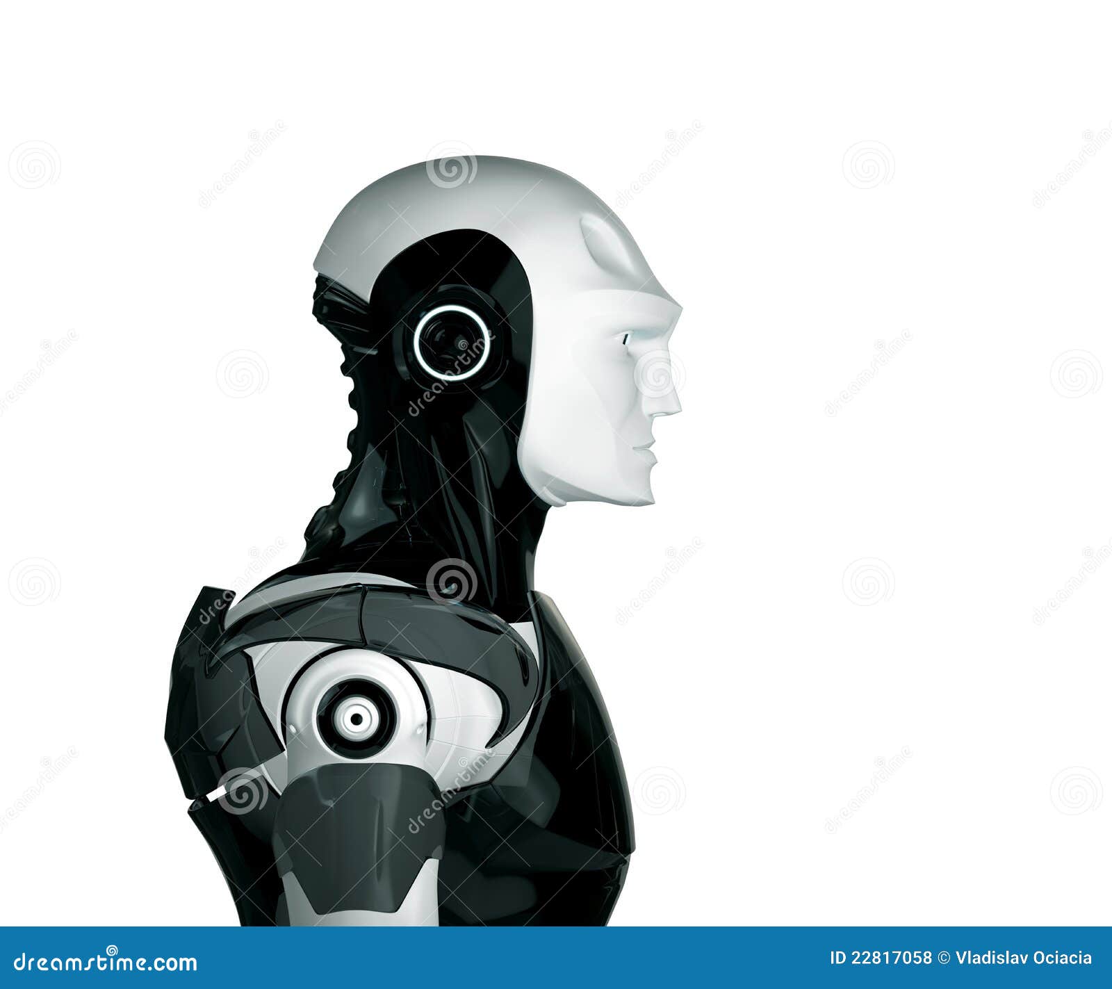Handsome robot stock illustration. Illustration of technology - 22817058
