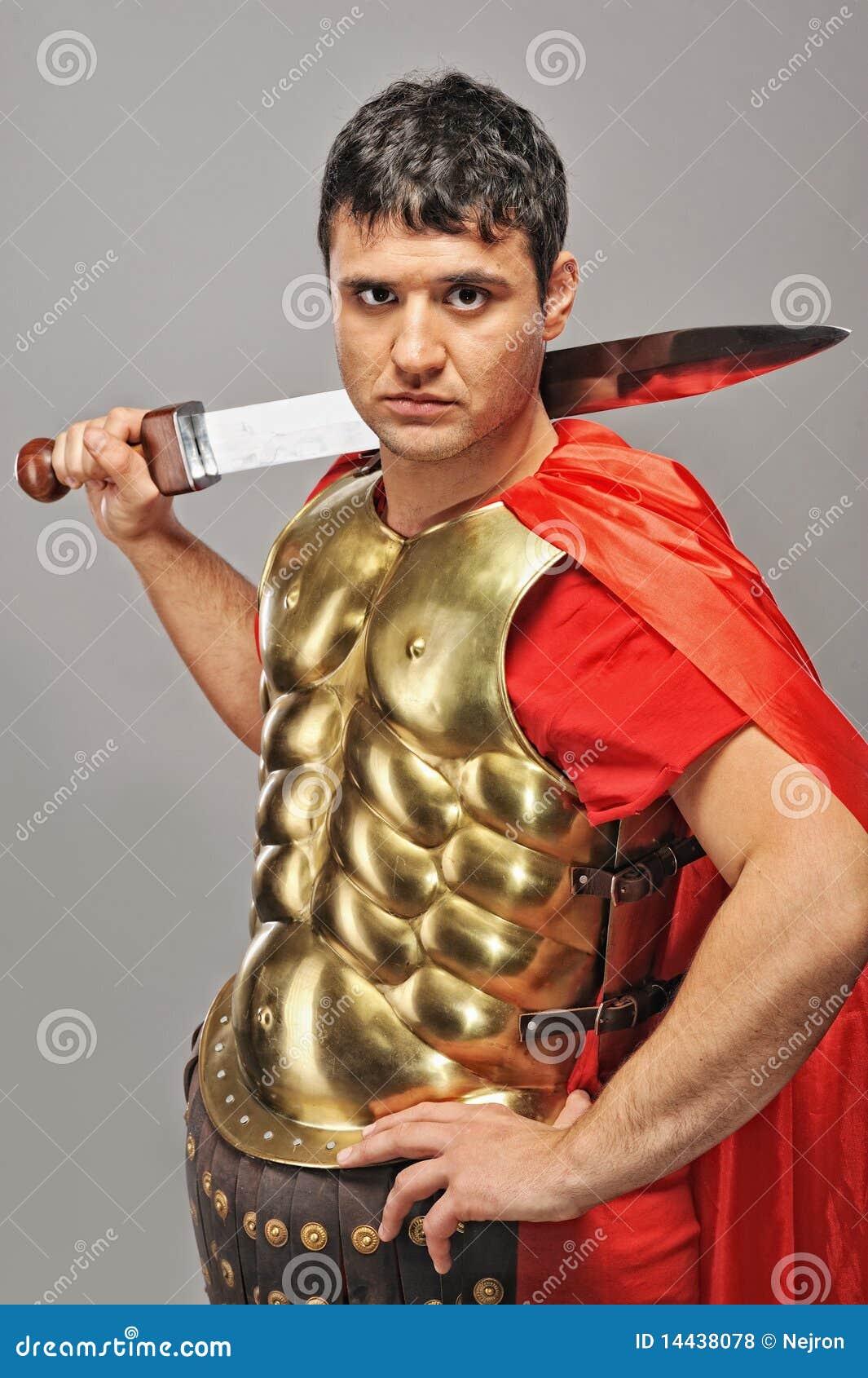 Handsome Roman Legionary Soldier Stock Photo - Image of history ...