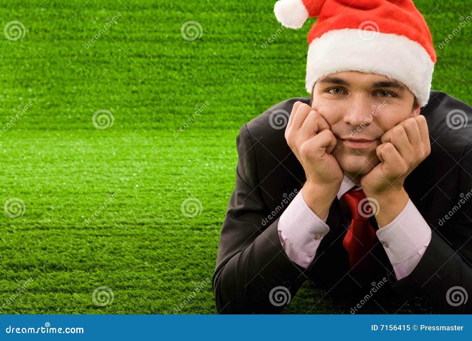 Handsome Santa stock image. Image of person, season, newyear - 7156415