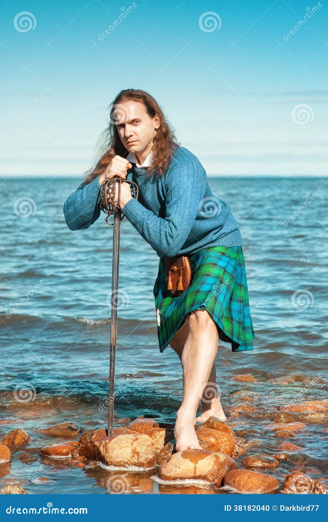 Handsome scottish man stock photo. Image of portrait - 38182040