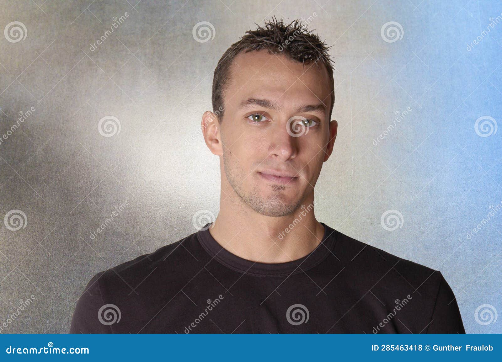 A Handsome and Seductive Man Strikes a Beautiful Studio Shot. Stock ...