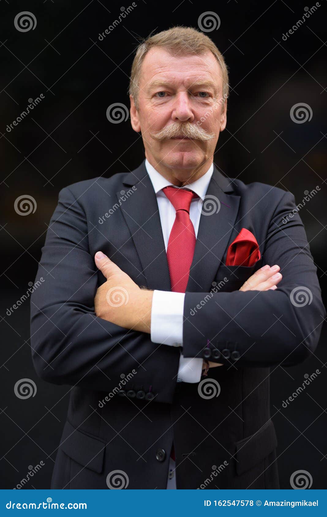 Handsome Senior Businessman with Mustache Exploring the City Stock ... Handsome Senior Businessman with Mustache Exploring the City Stock ...