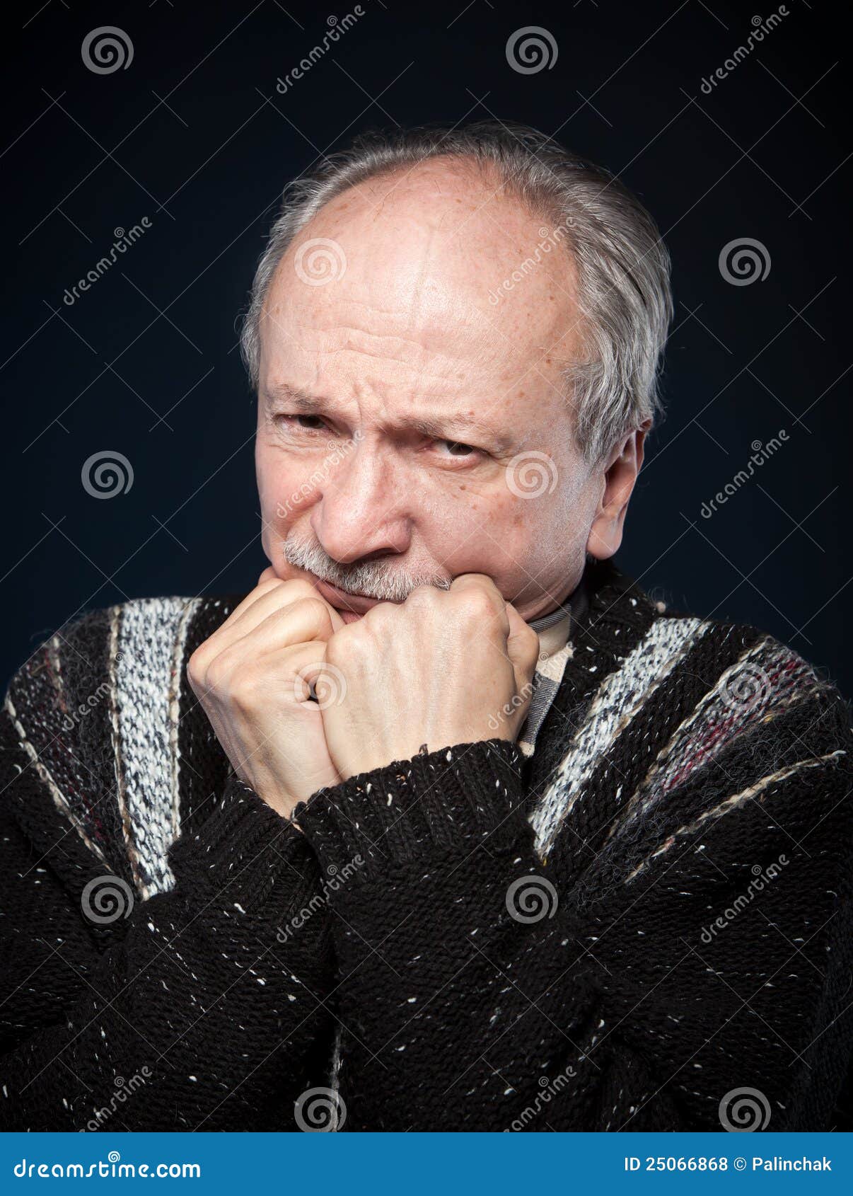 Handsome senior man stock photo. Image of handsome, head - 25066868