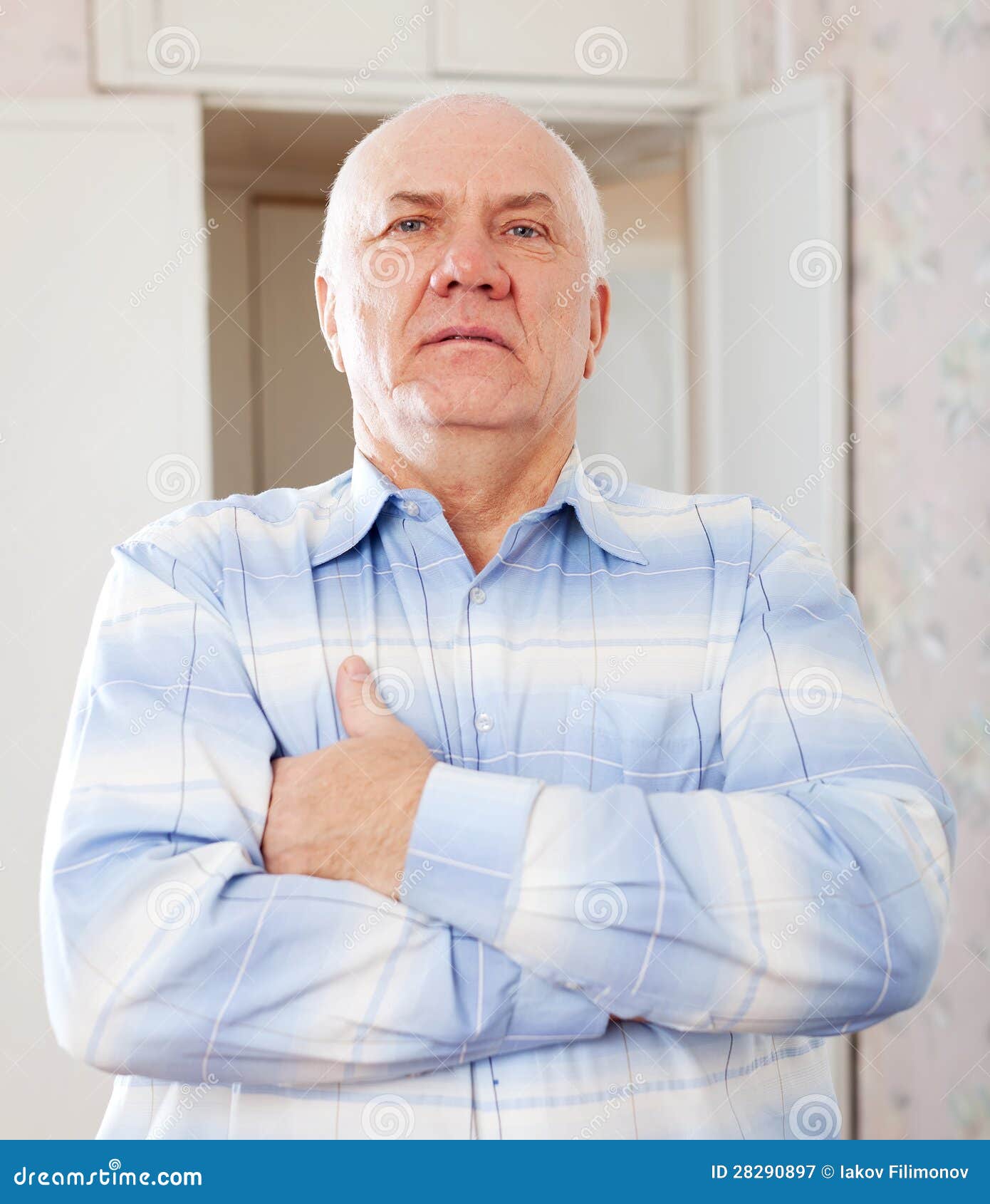 Handsome senior man stock image. Image of mature, portrait - 28290897