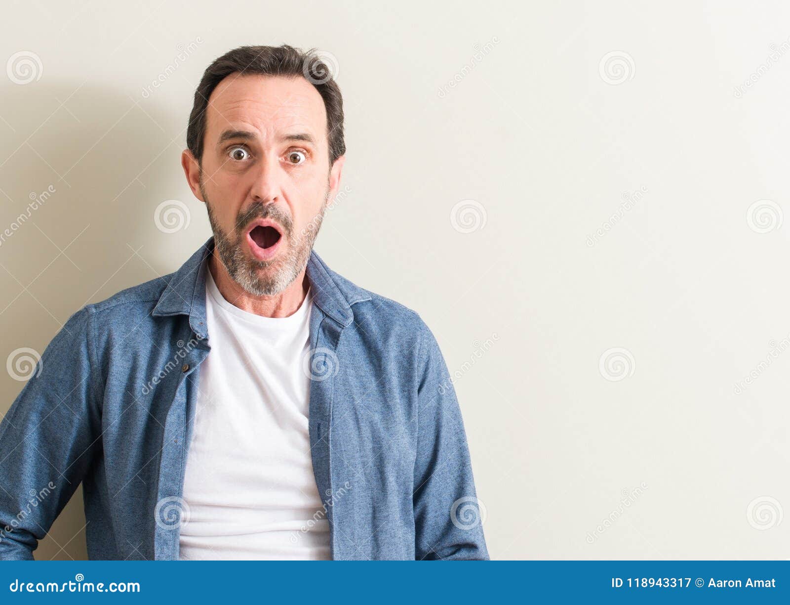 Handsome Senior Man at Home Stock Image - Image of expression, mature ...