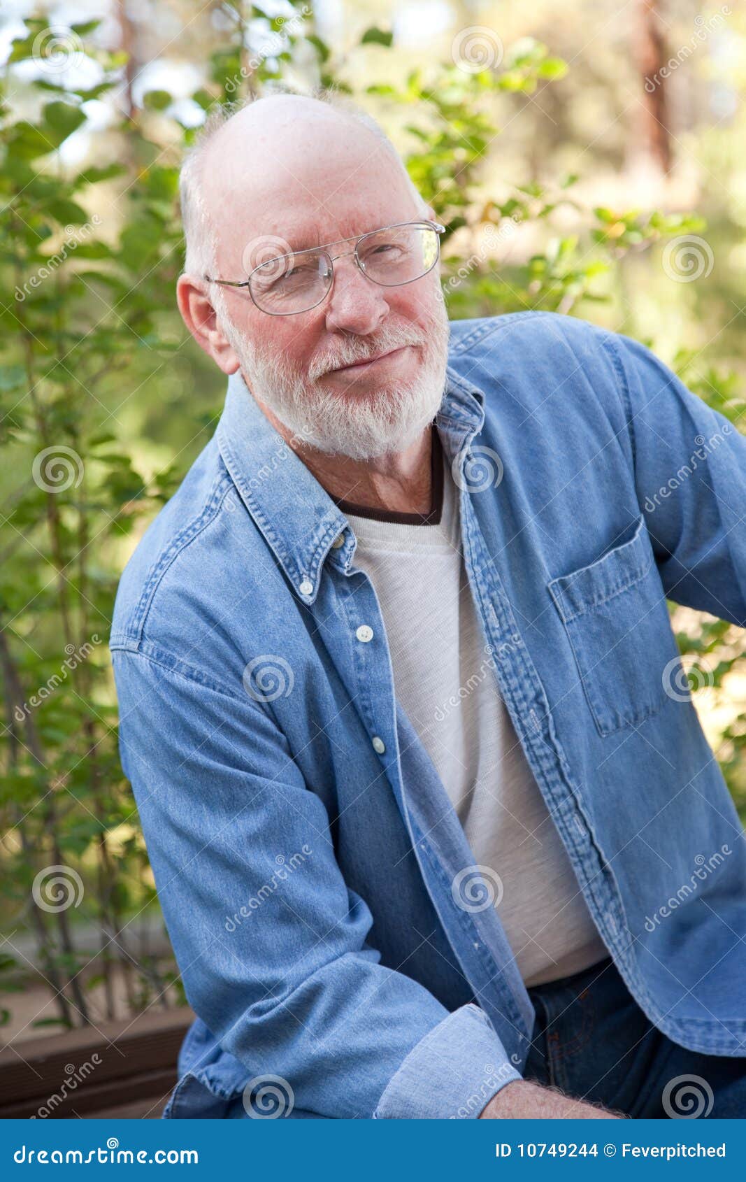 Handsome Senior Man Portrait Stock Photo - Image of adult, grandpa ...