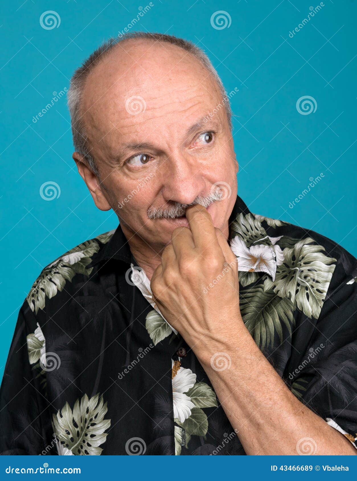 Handsome Senior Man with a Sly Expression Stock Image - Image of white ...