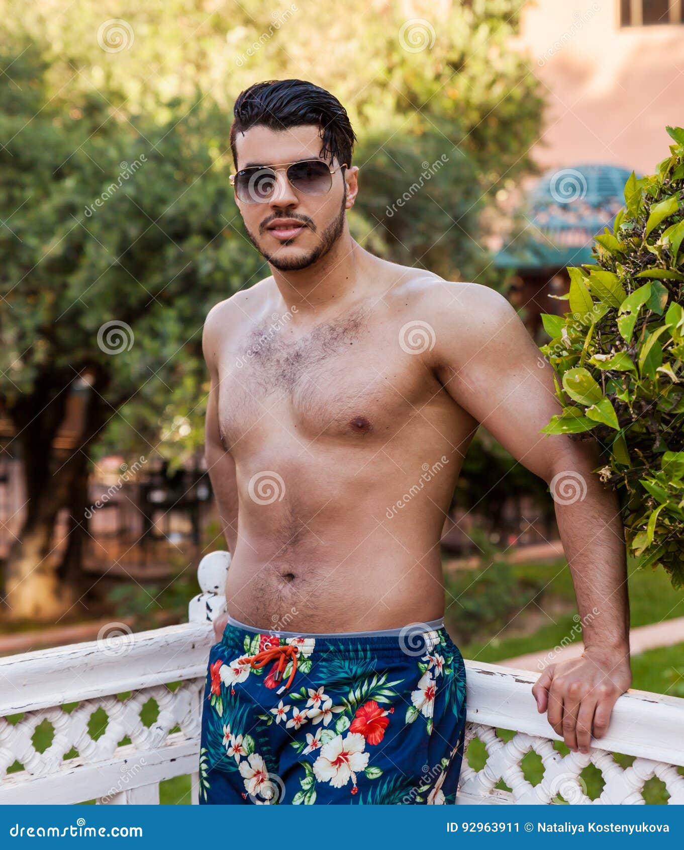 Handsome shirtless man stock image. Image of muscular - 92963911