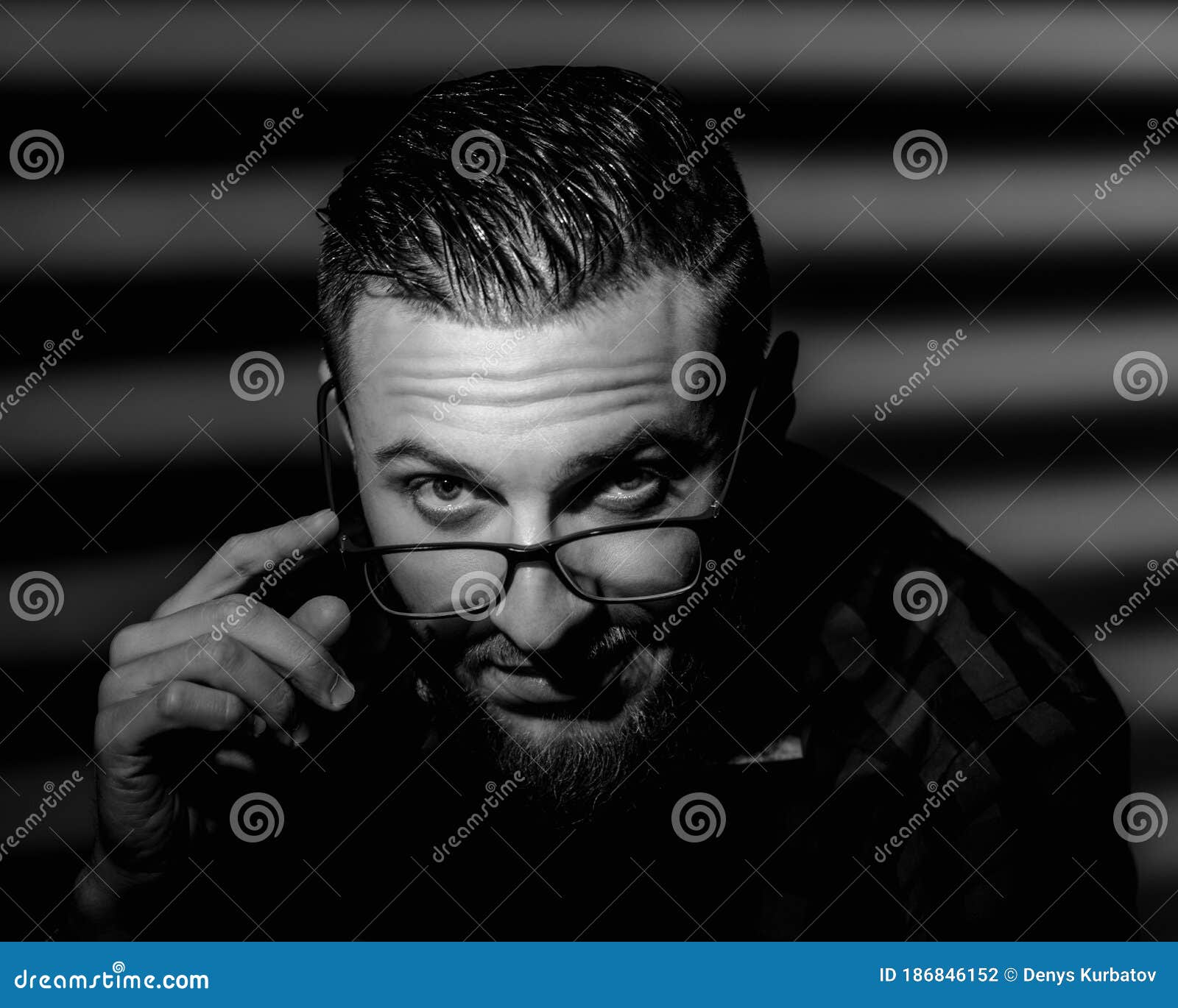 Handsome smart man stock photo. Image of black, caucasian - 186846152