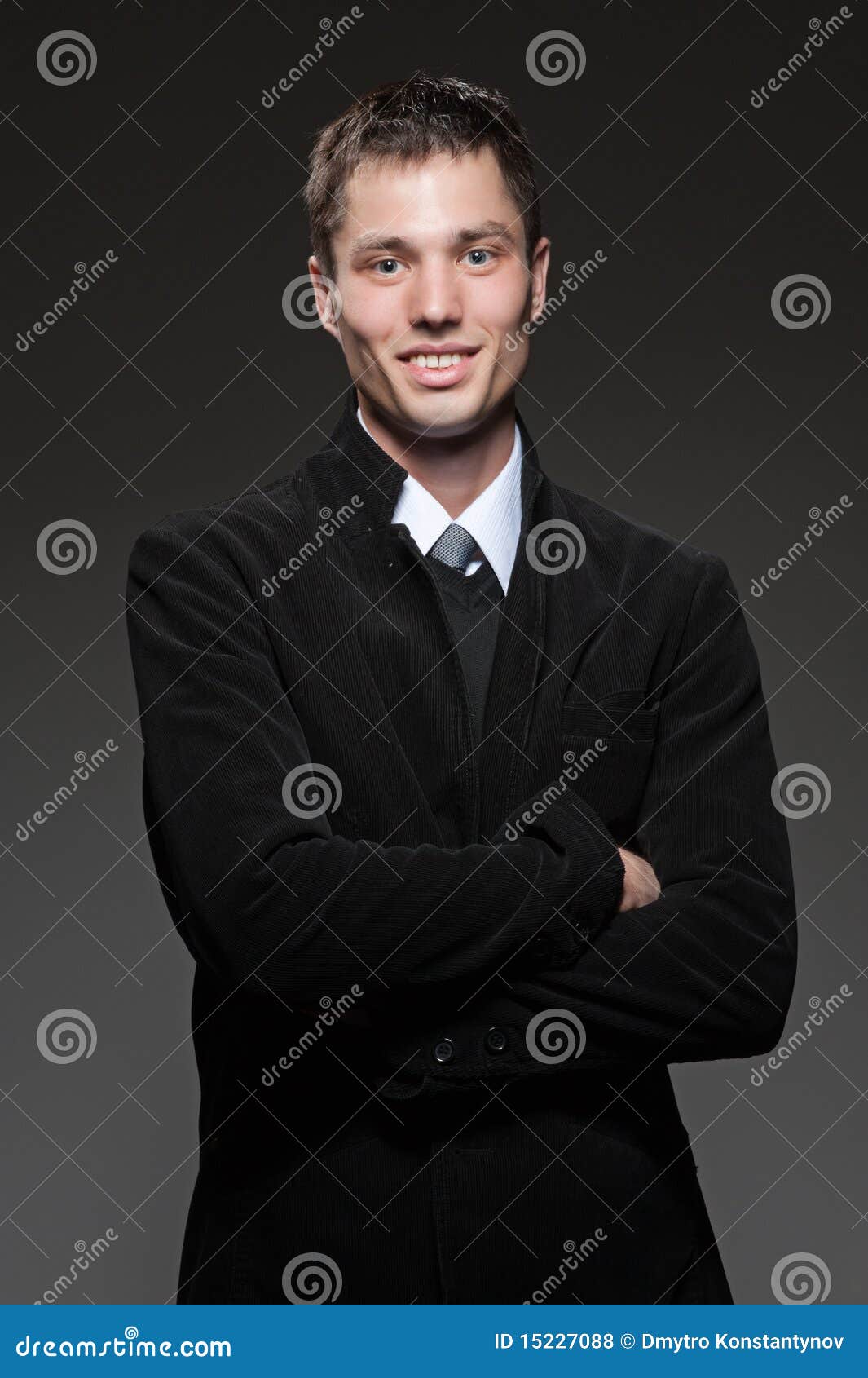 Handsome Smiley Man Waking Up With Energy Royalty-Free Stock ...