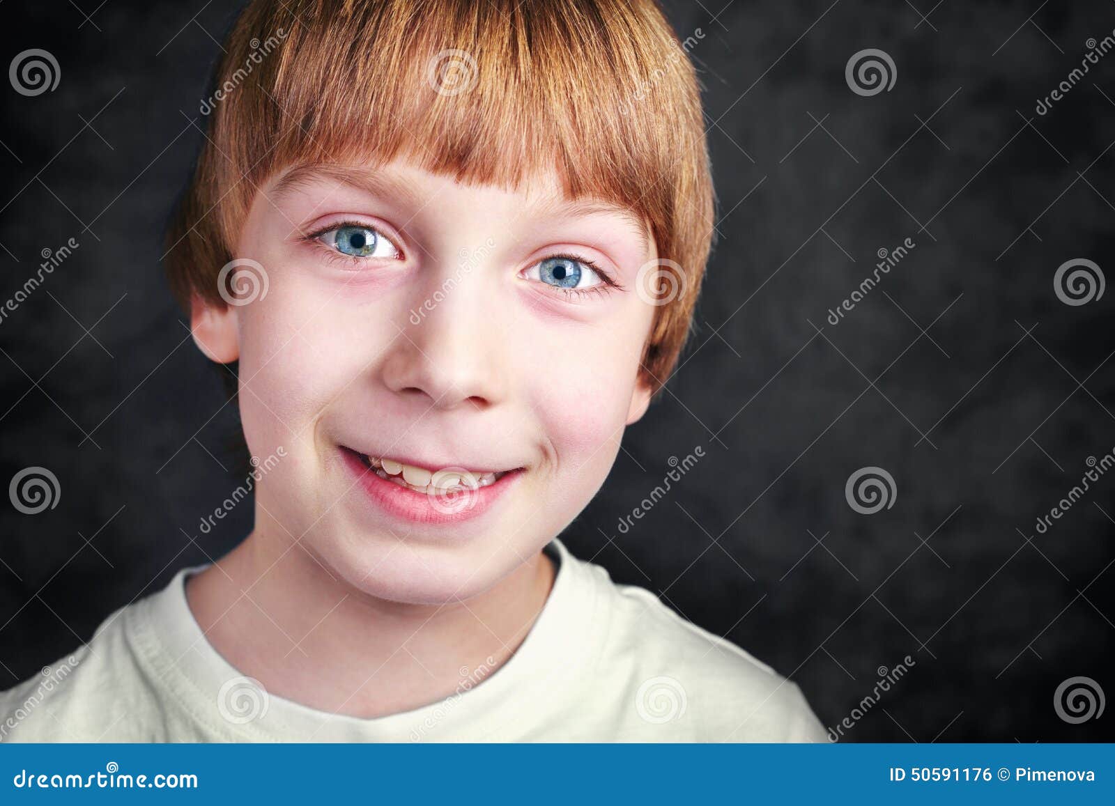 Handsome Smiling Boy in Front Stock Photo - Image of head, cheerful ...