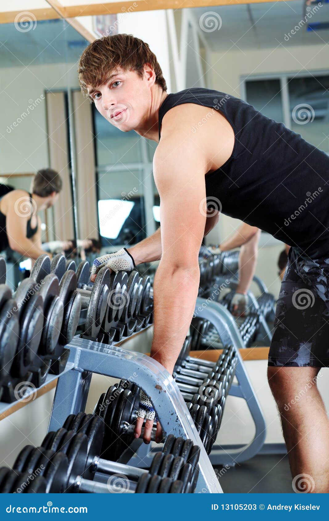 Handsome sportsmen stock image. Image of fitness, apparatus - 13105203