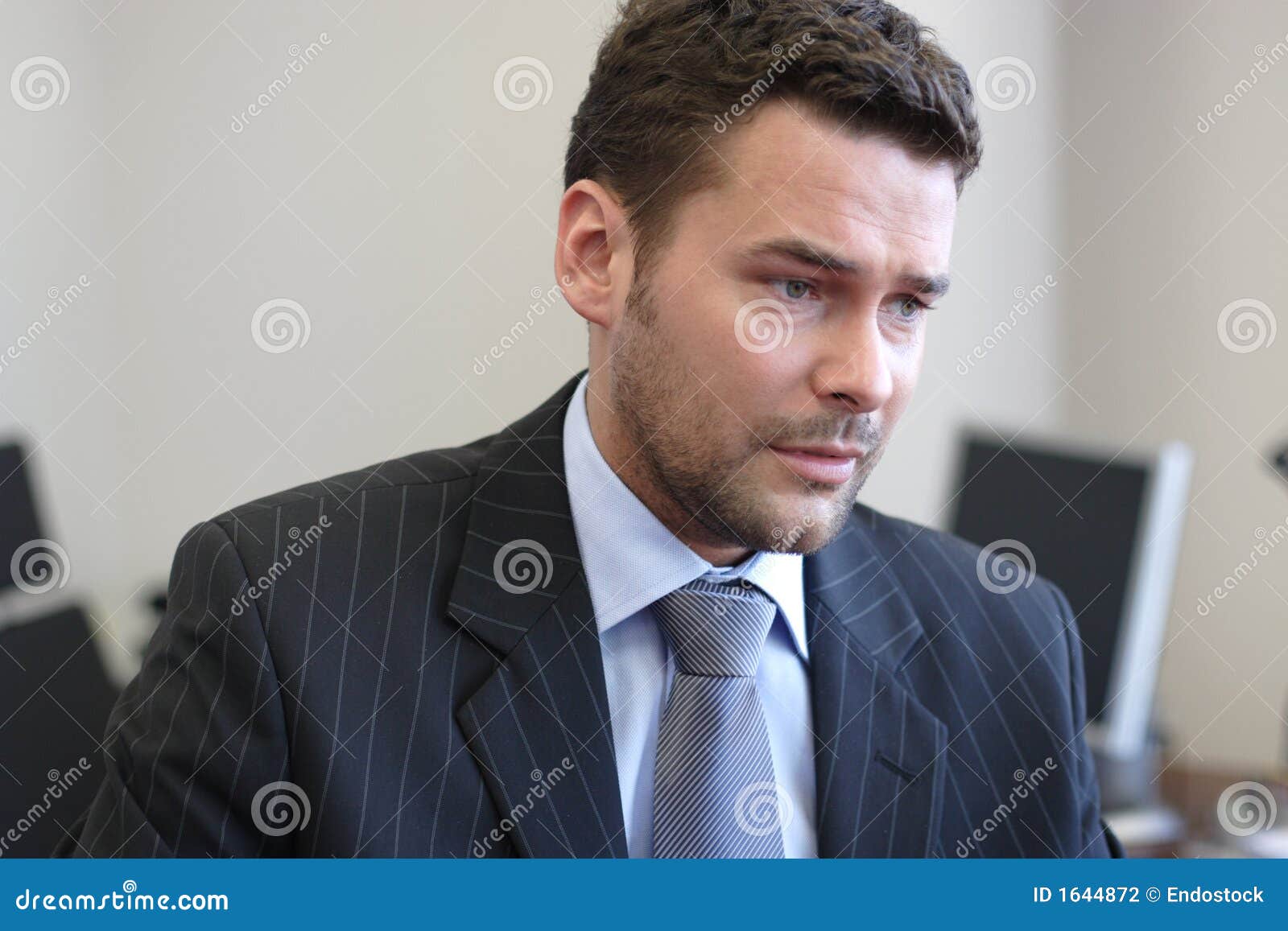 Handsome Standing Mature Boss Stock Photo - Image of lawyer, executive ...