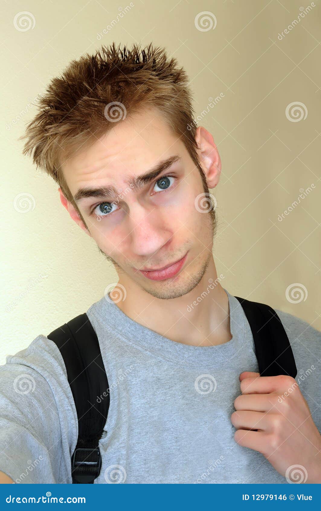Handsome Student stock photo. Image of lifestyle, smirk - 12979146