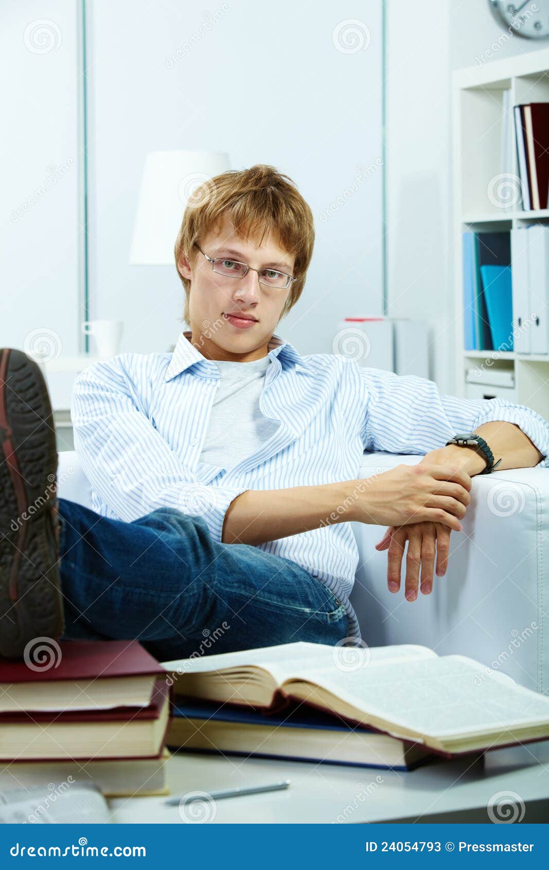 Handsome student stock image. Image of caucasian, fashion - 24054793