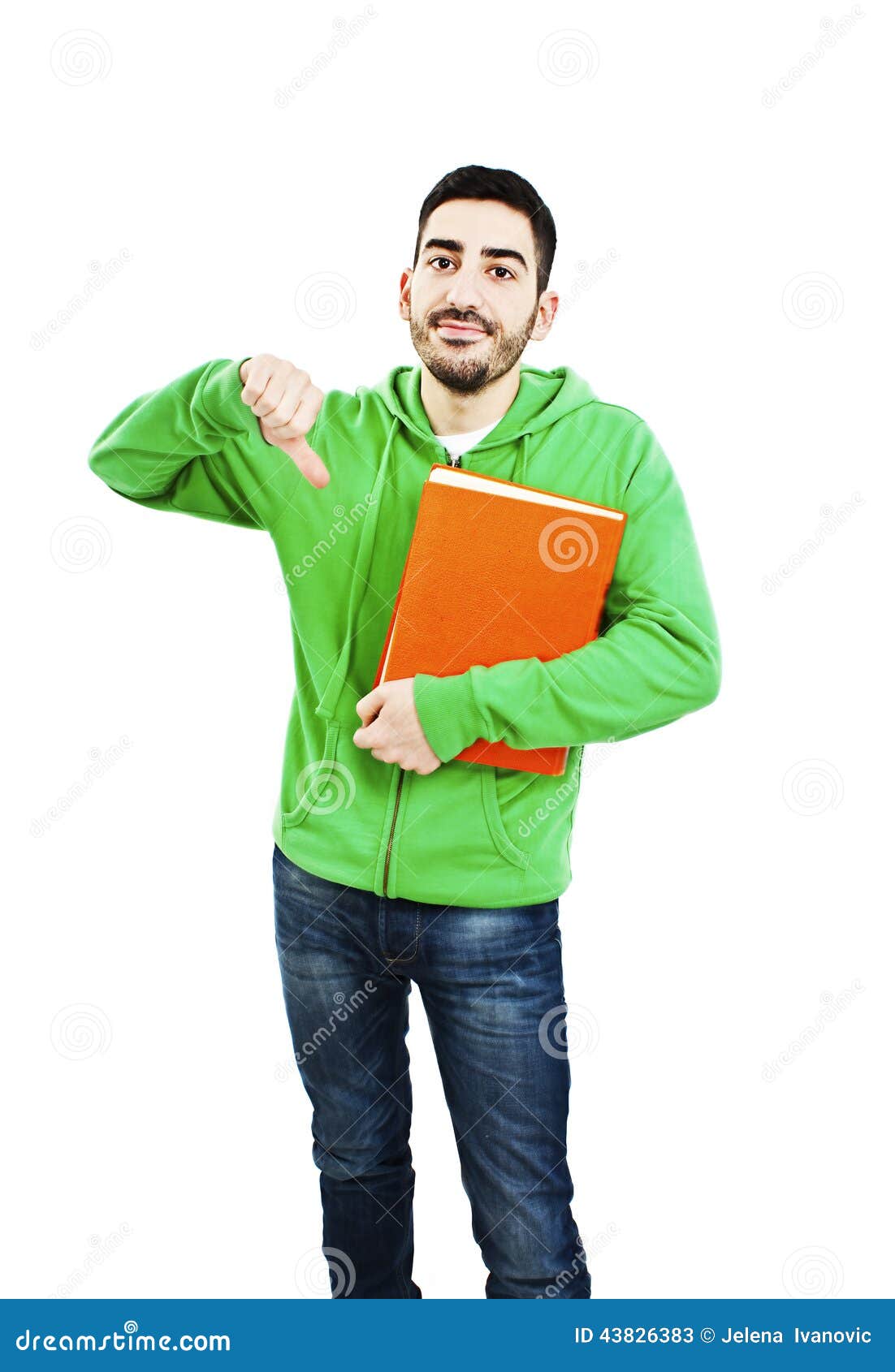 Handsome Student Being Fed Up with Too Much Lessons Stock Image - Image ...