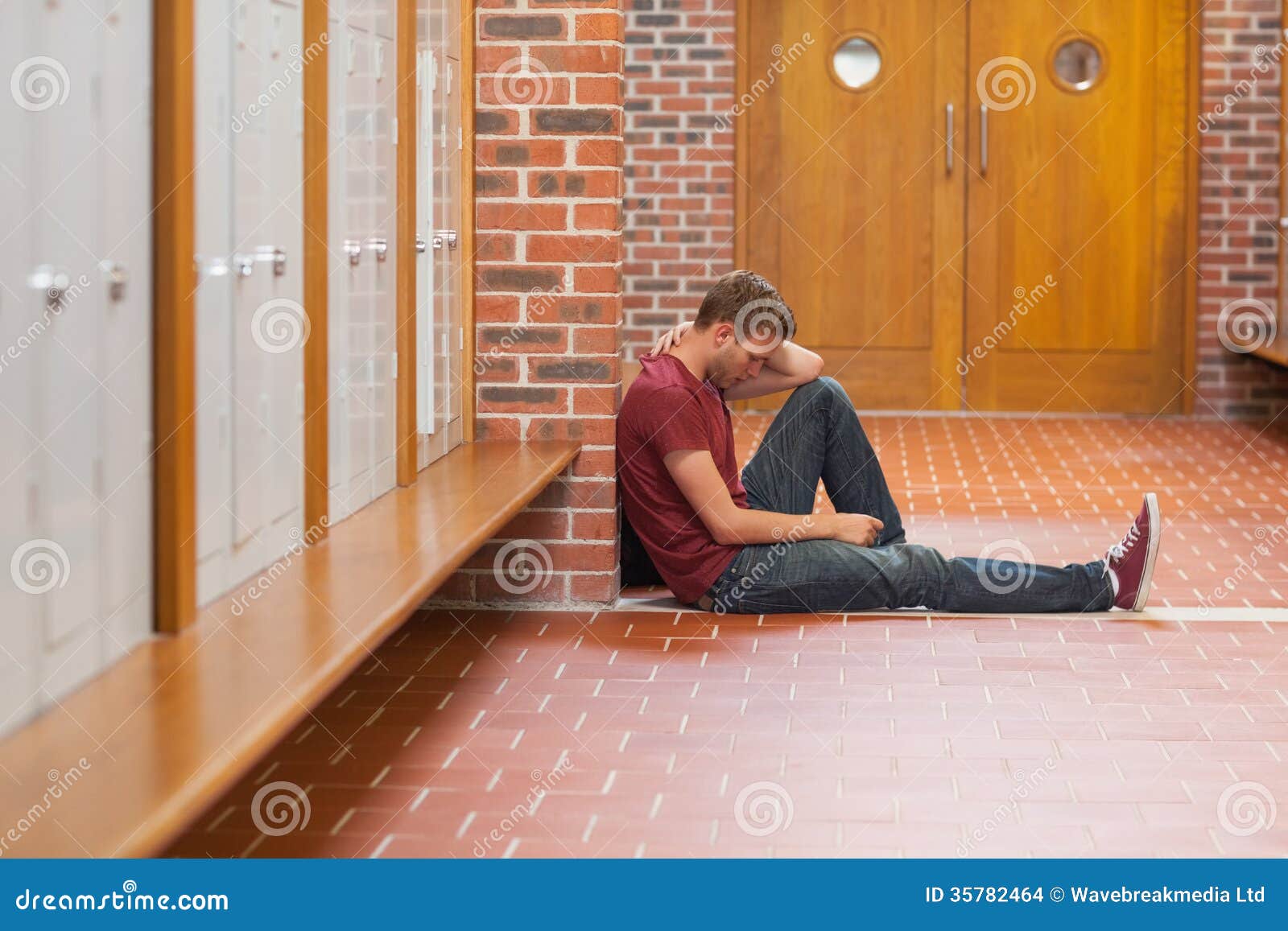 Handsome Student in Pain Having a Headache Stock Photo - Image of ...
