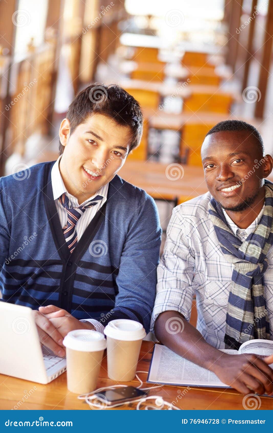 Handsome students stock photo. Image of education, african - 76946728