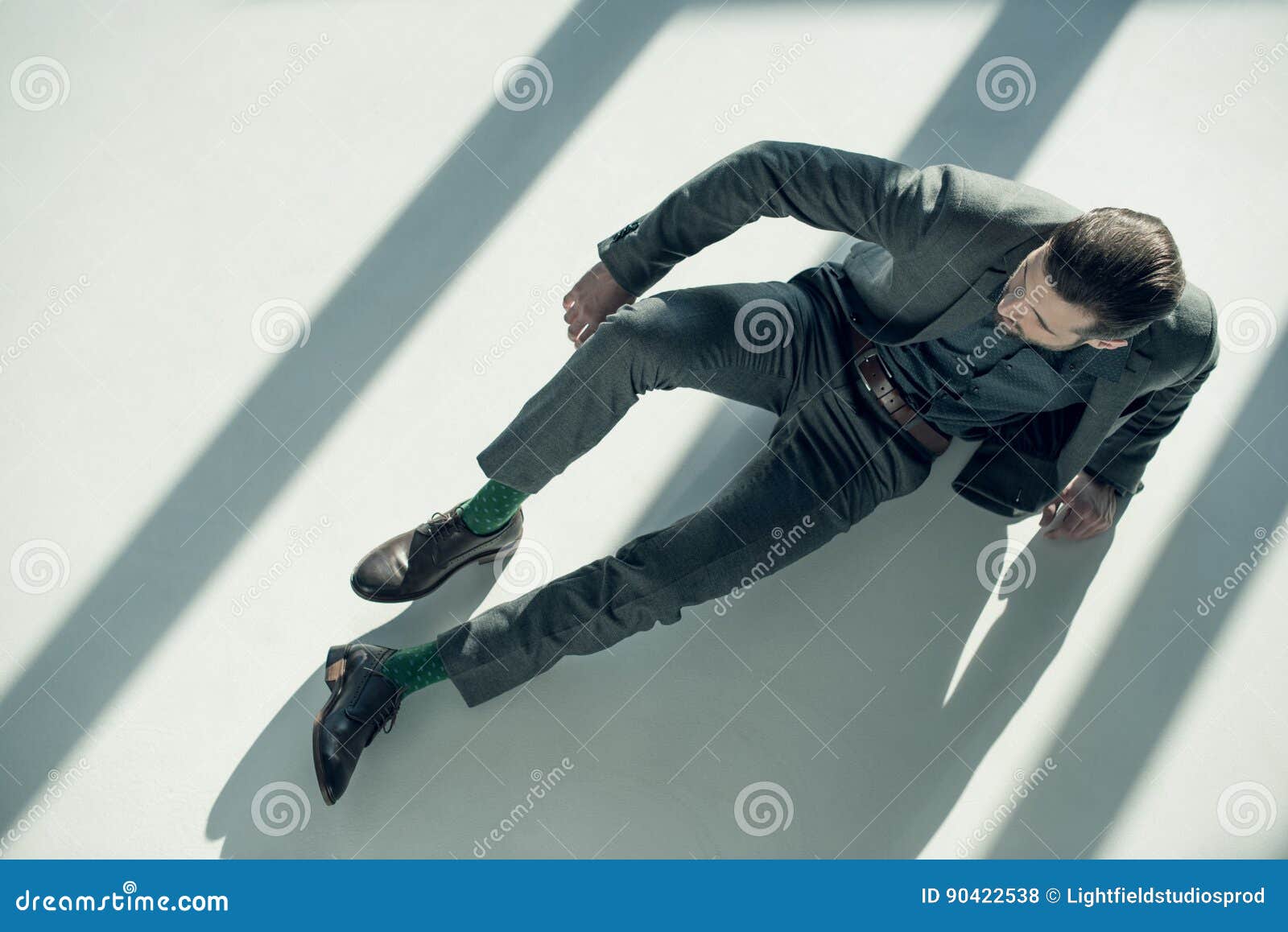 Handsome stylish man stock photo. Image of lying, handsome - 90422538