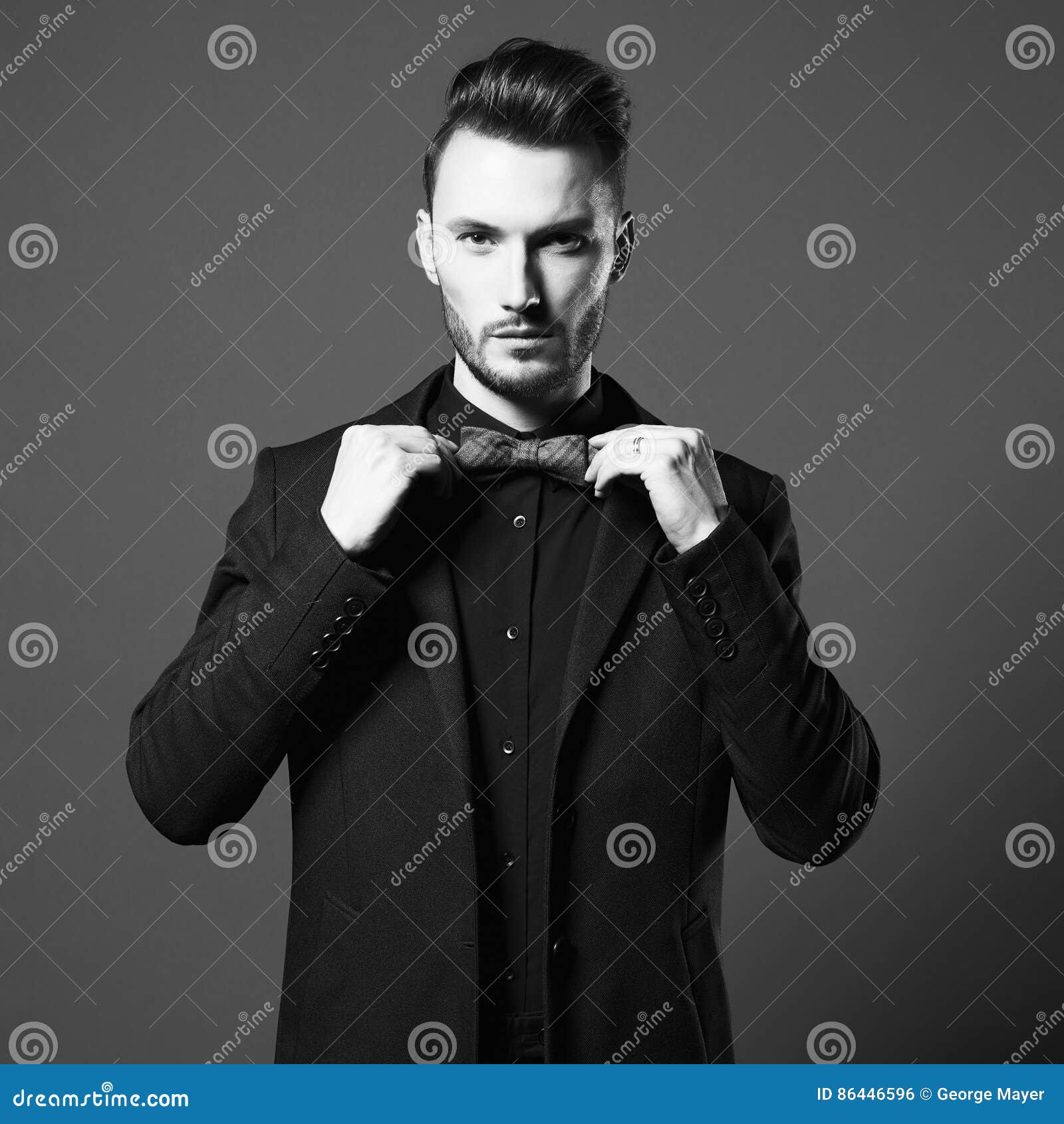 Handsome stylish man stock photo. Image of fashionable - 86446596
