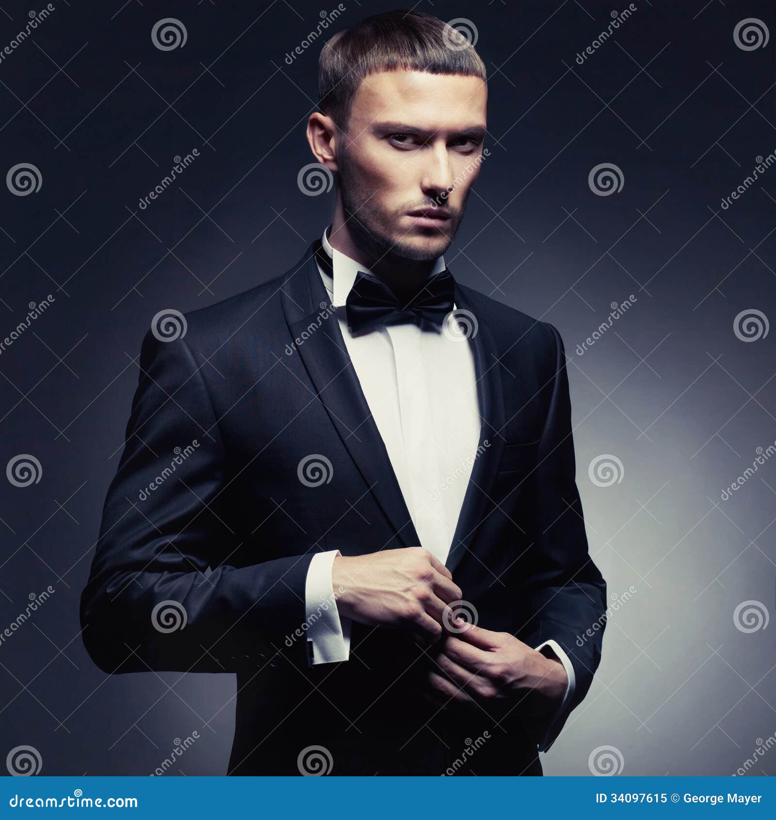 Handsome stylish man stock image. Image of evening, lifestyles - 34097615