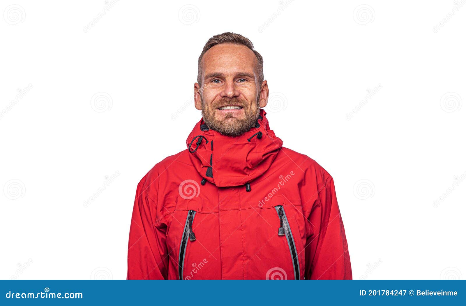 Attractive Man Standing Posing Over White Background Stock Image ...