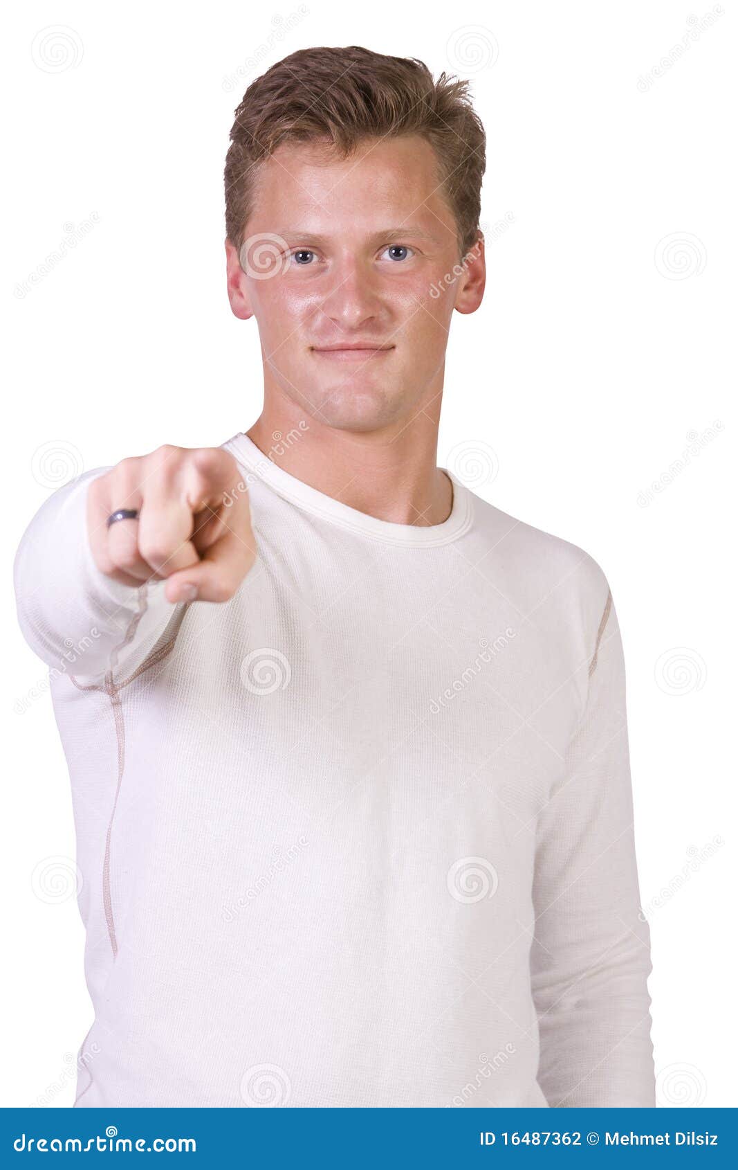 Handsome and Stylish Young Man Pointing Finger Stock Photo - Image of ...