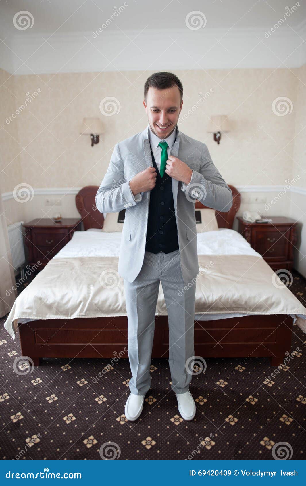Handsome Successful Confident Man in a Posh Classic Room Stock Image ...