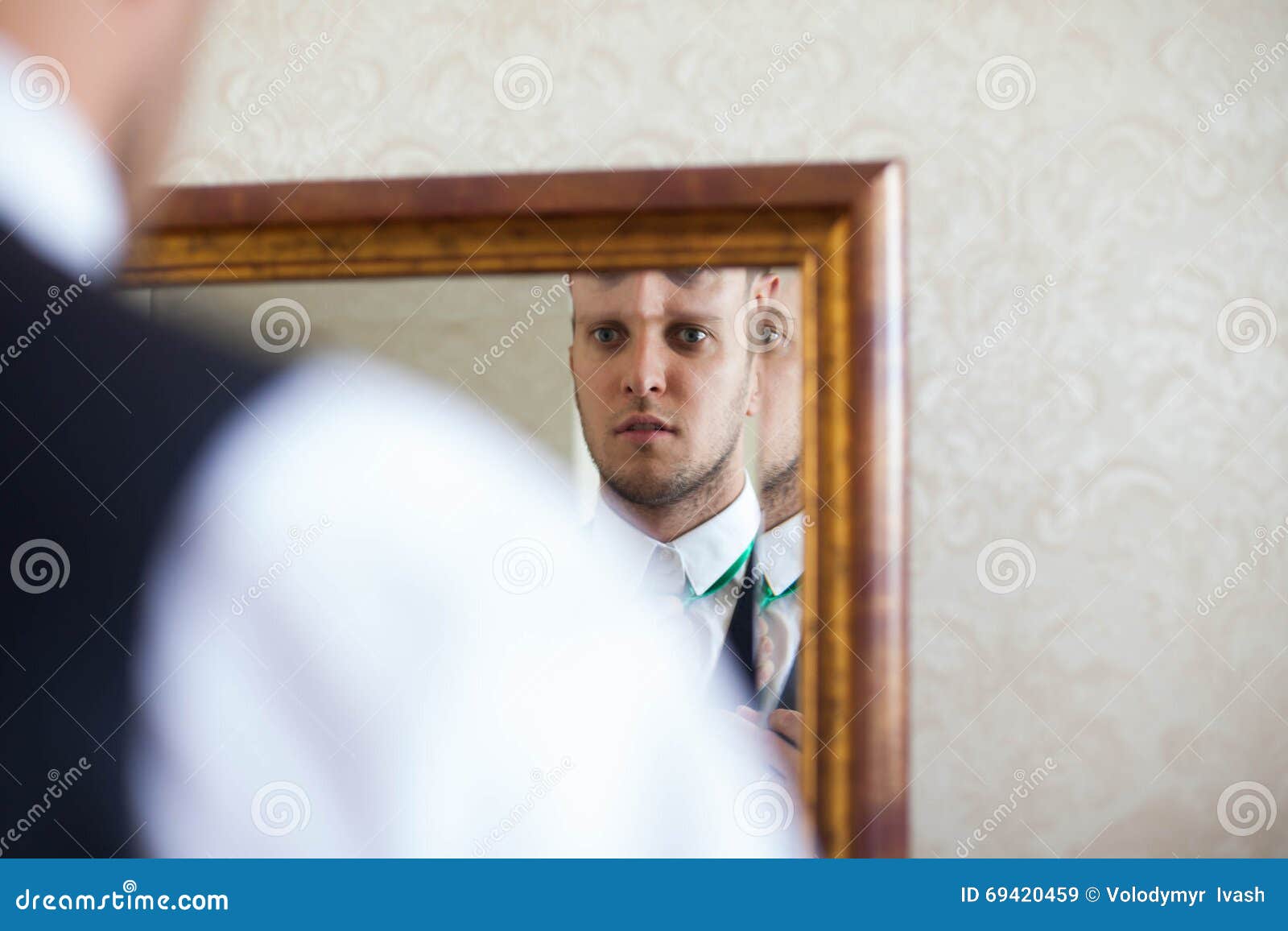 Handsome Successful Confident Man in a Posh Classic Room Stock Image ...