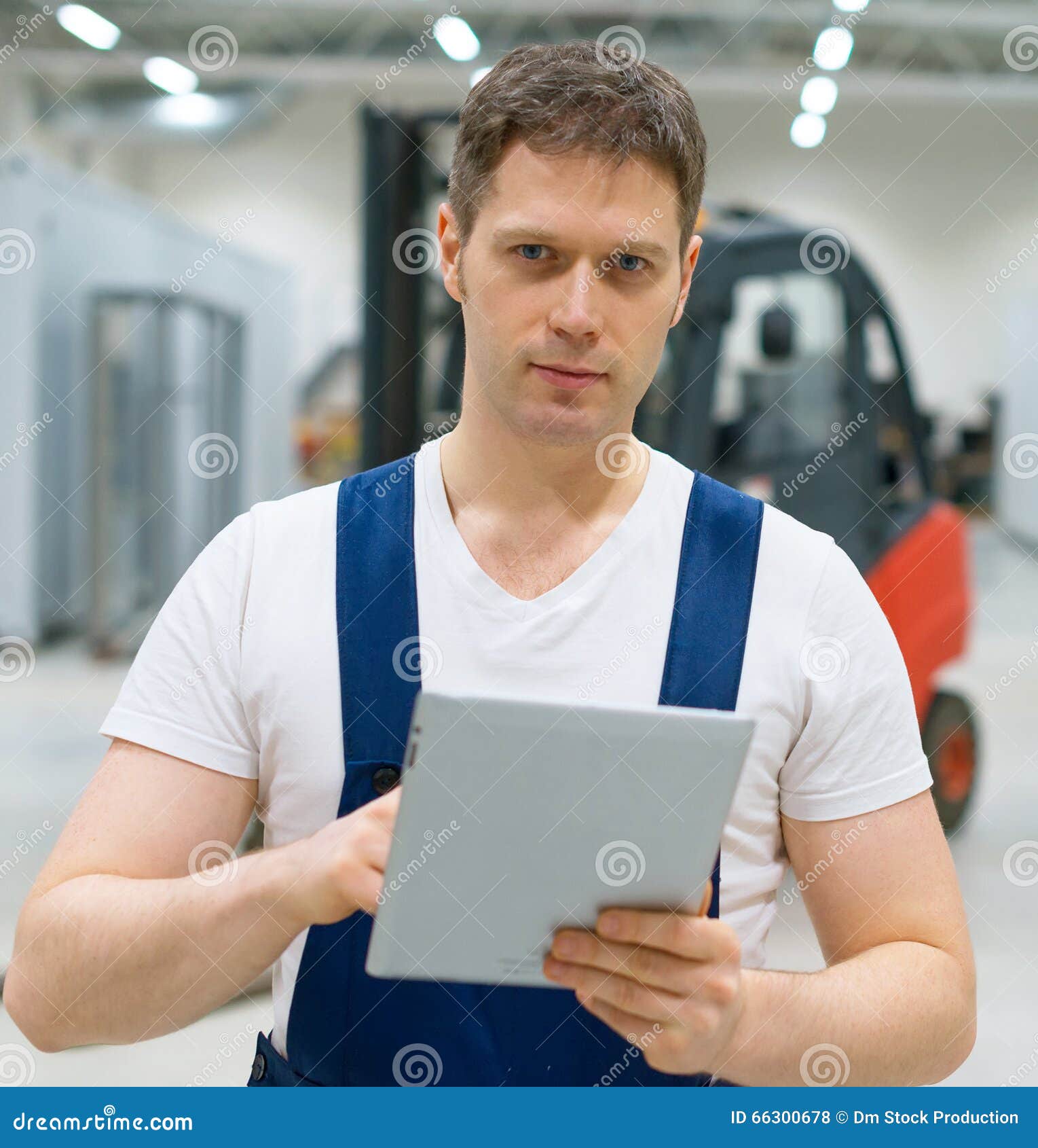 Handsome supervisor. stock photo. Image of freight, operator - 66300678