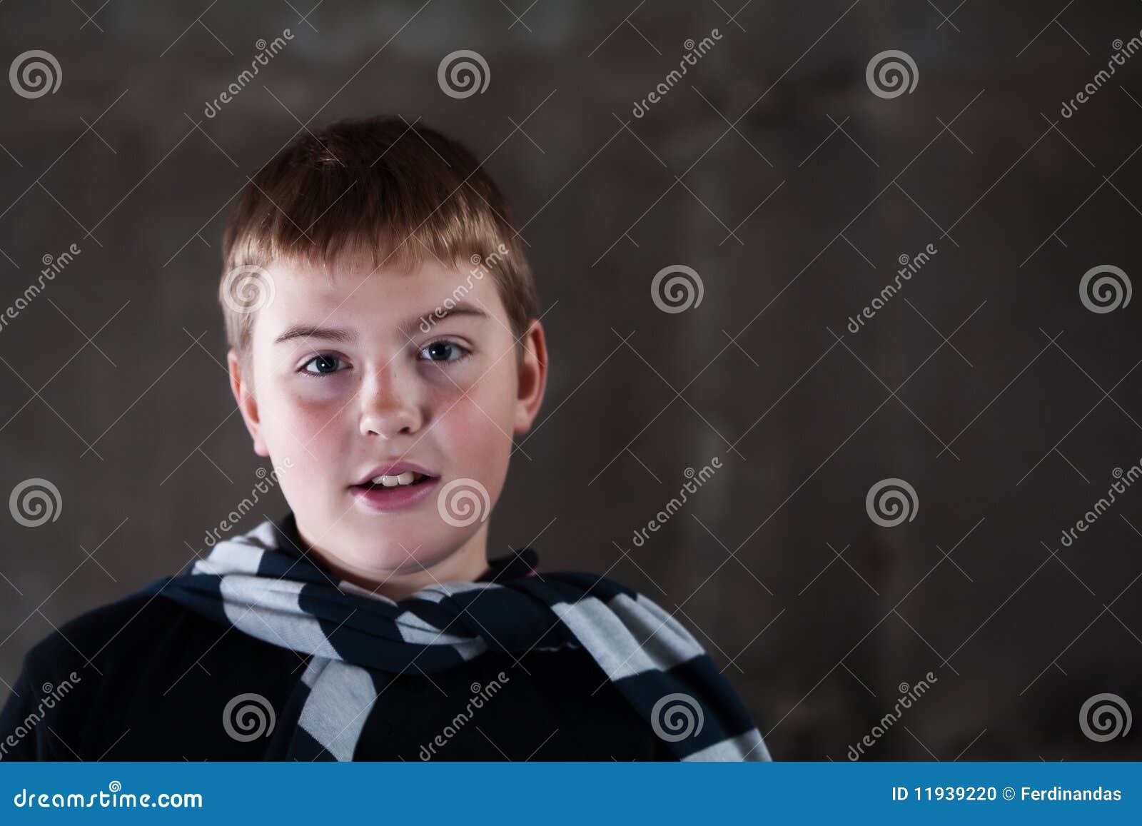 Handsome Teenager Looking Self Assured at Camera Stock Photo - Image of ...