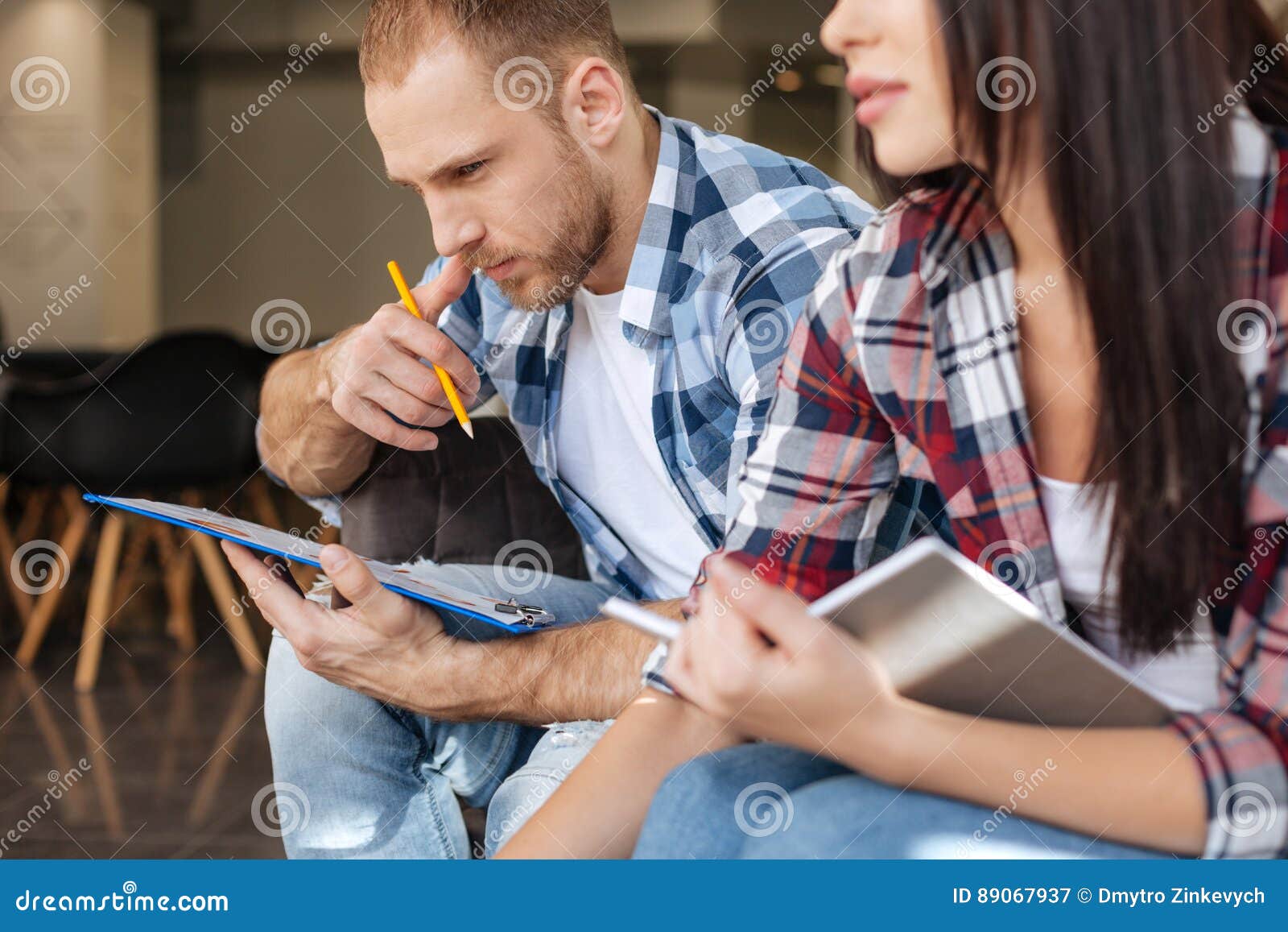 Handsome Thoughtful Wan Looking for New Ideas Stock Image - Image of ...