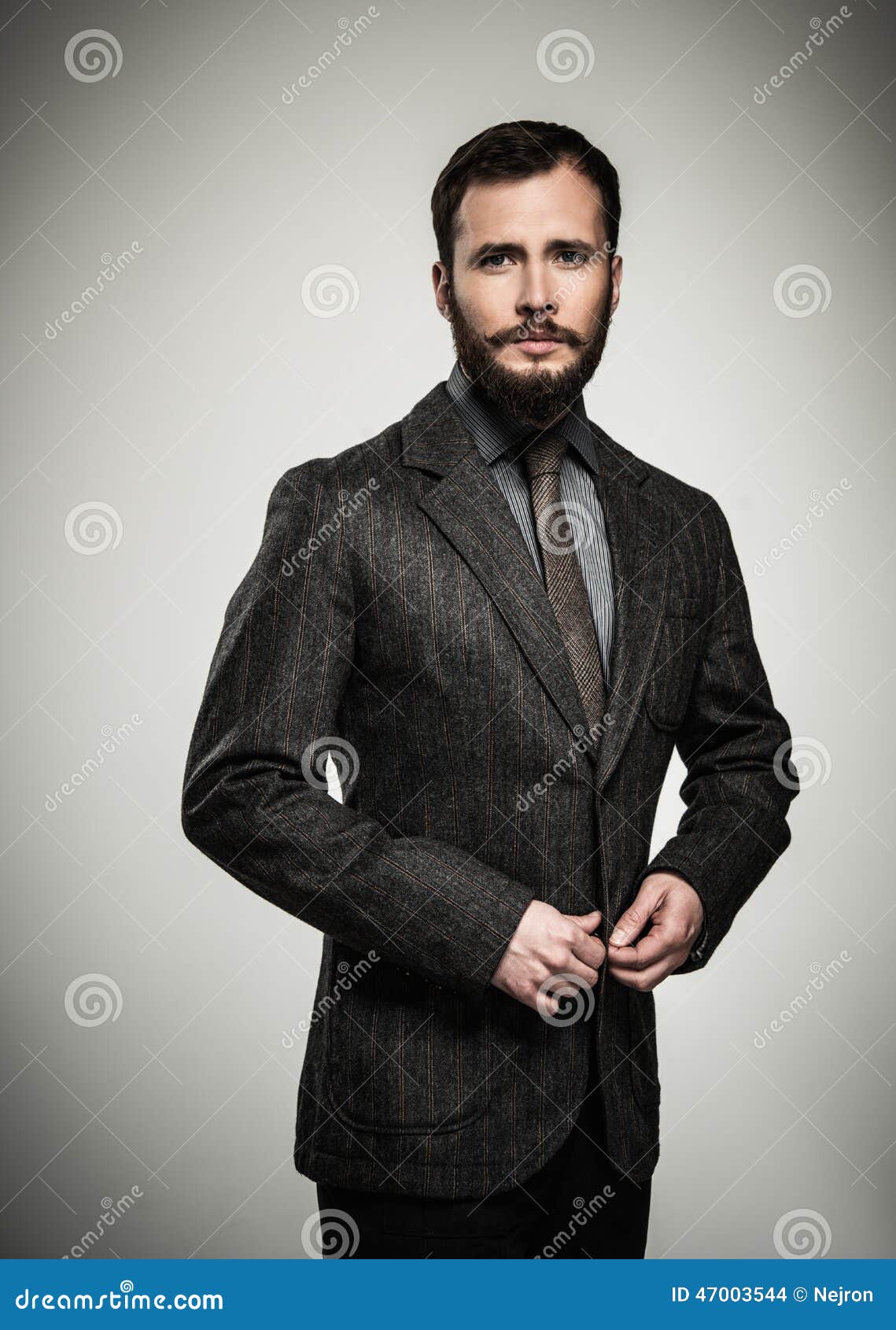 Handsome well-dressed man stock photo. Image of shirt - 47003544