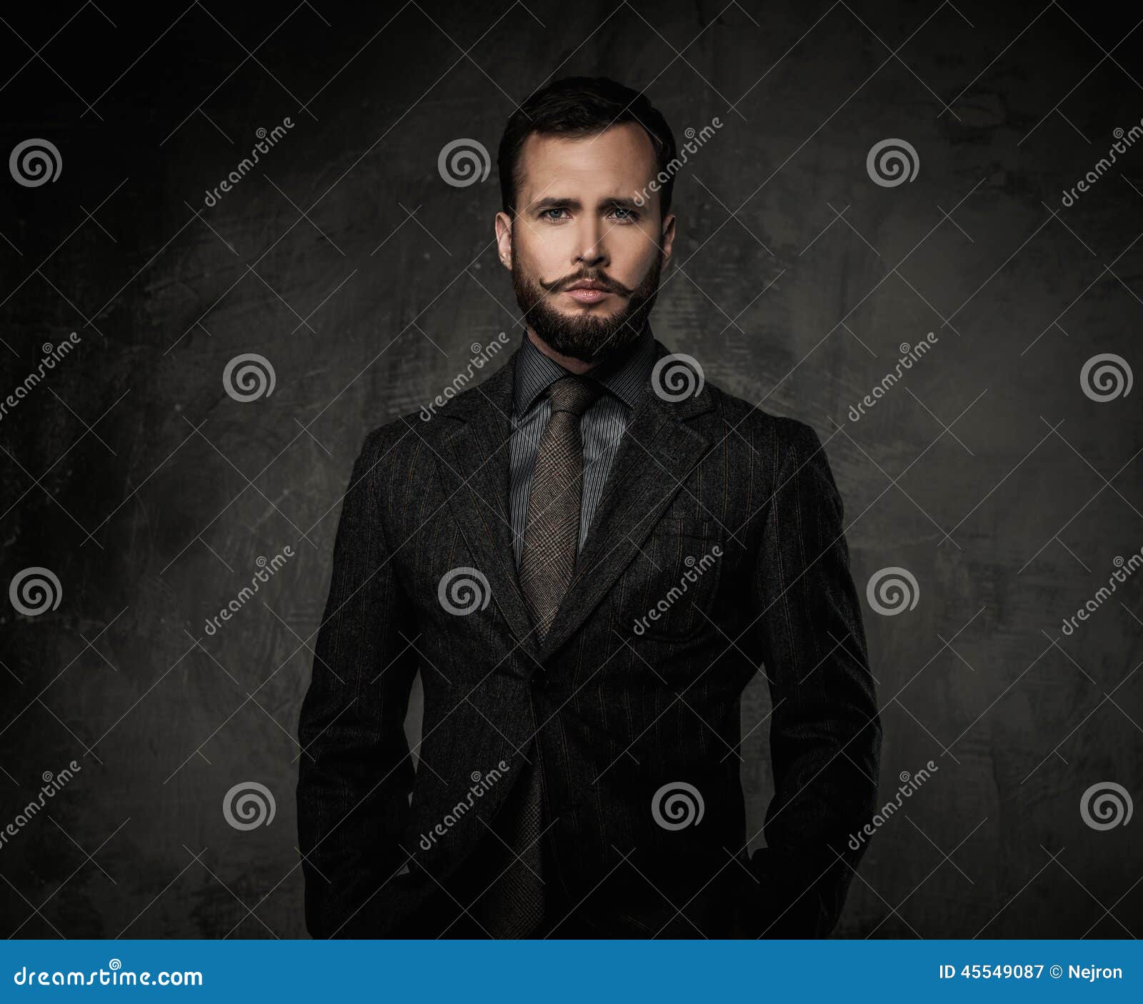 Handsome well-dressed man stock image. Image of look - 45549087